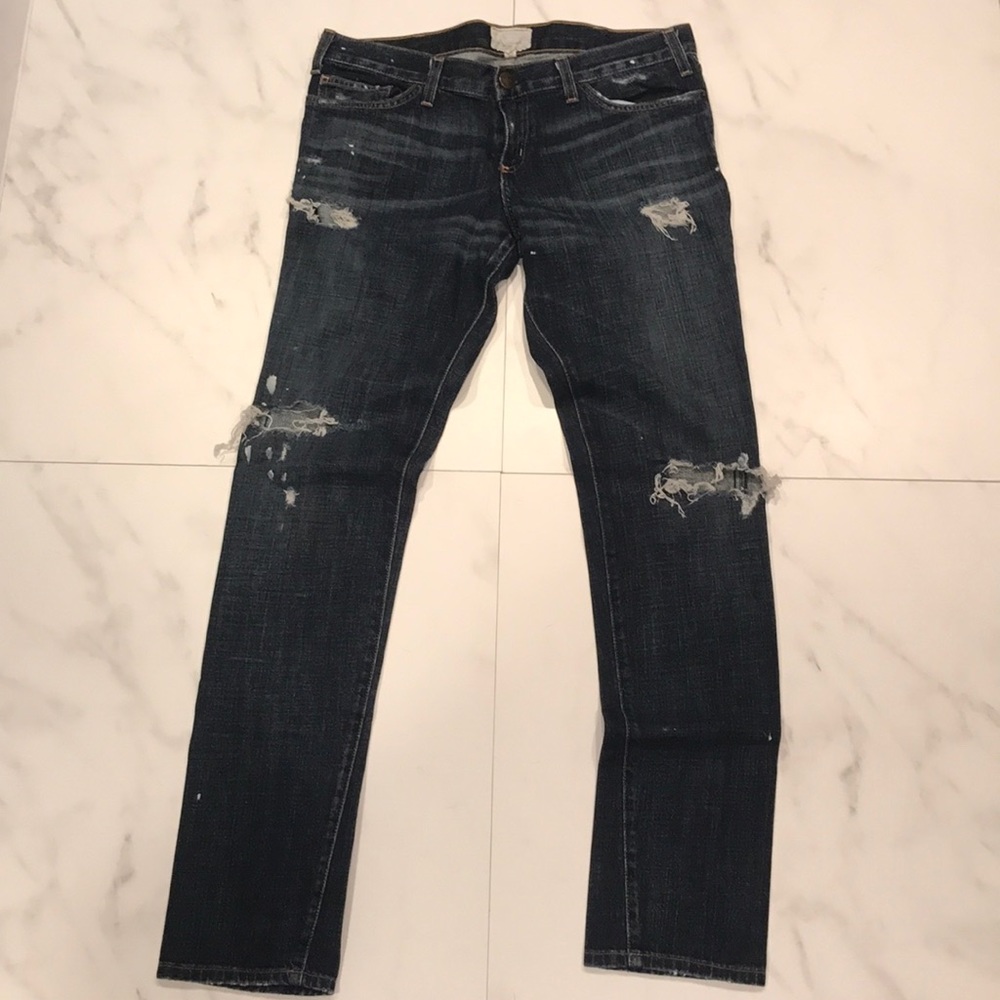 Current Elliot "The Skinny" Distressed Skinny Jean - Gem